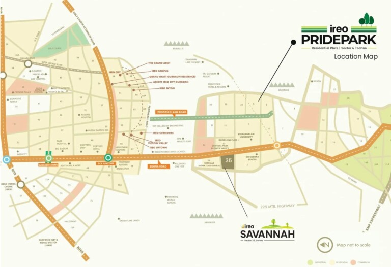 IREO Pride Park Sector 4 Sohna | DDJAY Residential Plots in Sohna